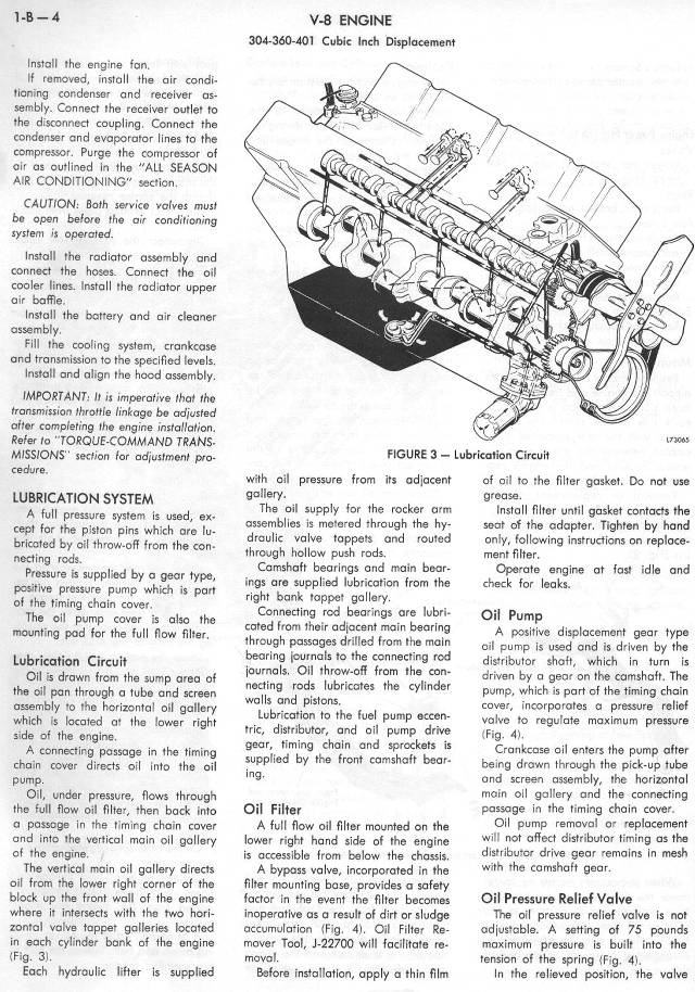 Classic car manuals - 1973 AMC Technical Service Manual, Chapter 1B ...