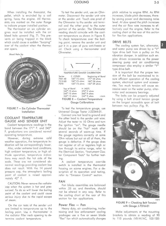 Classic car manuals - 1973 AMC Technical Service Manual, Chapter 2: Cooling