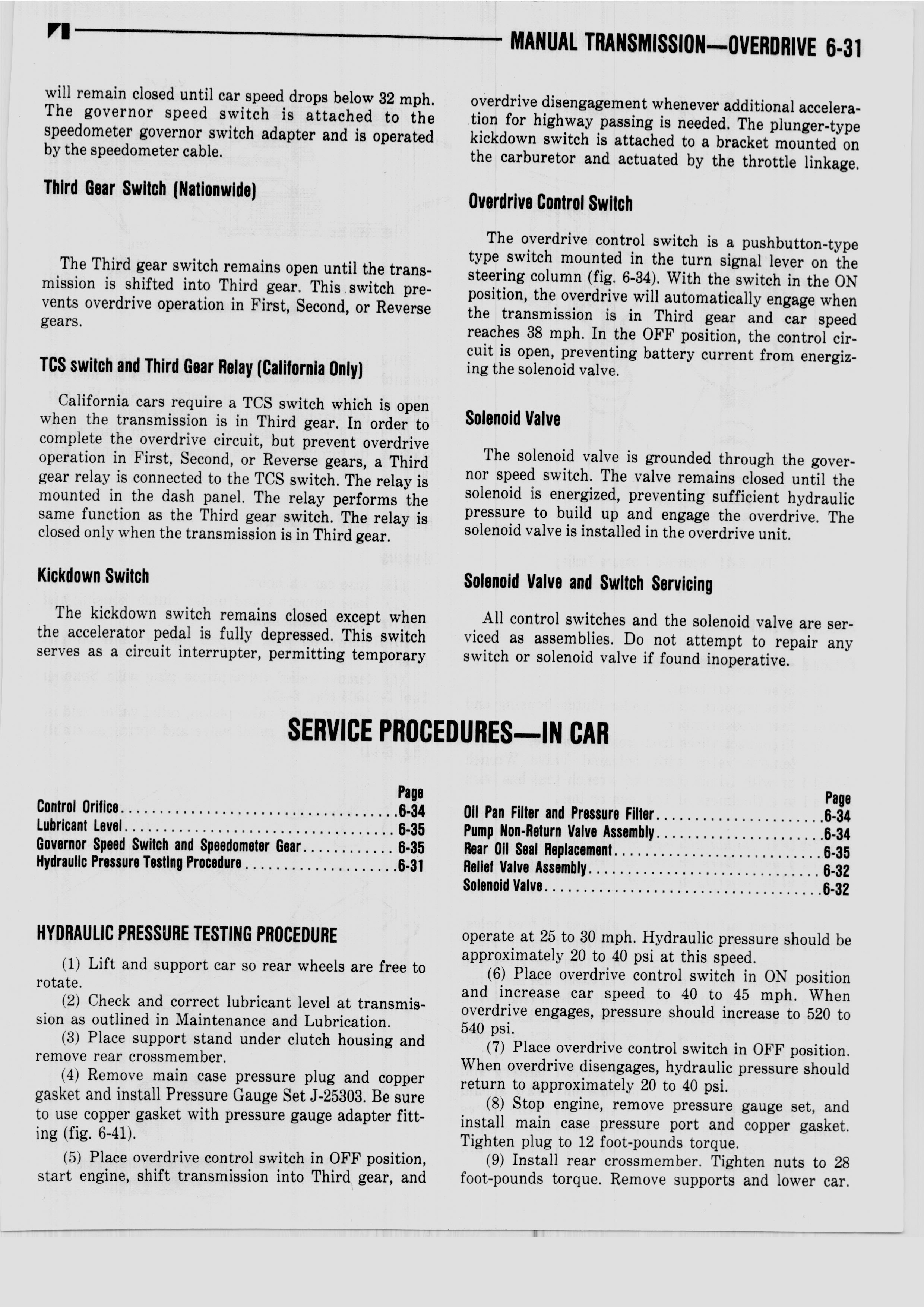 6 Manual Transmission-Overdrive / 1976 AMC Technical Service Manual ...